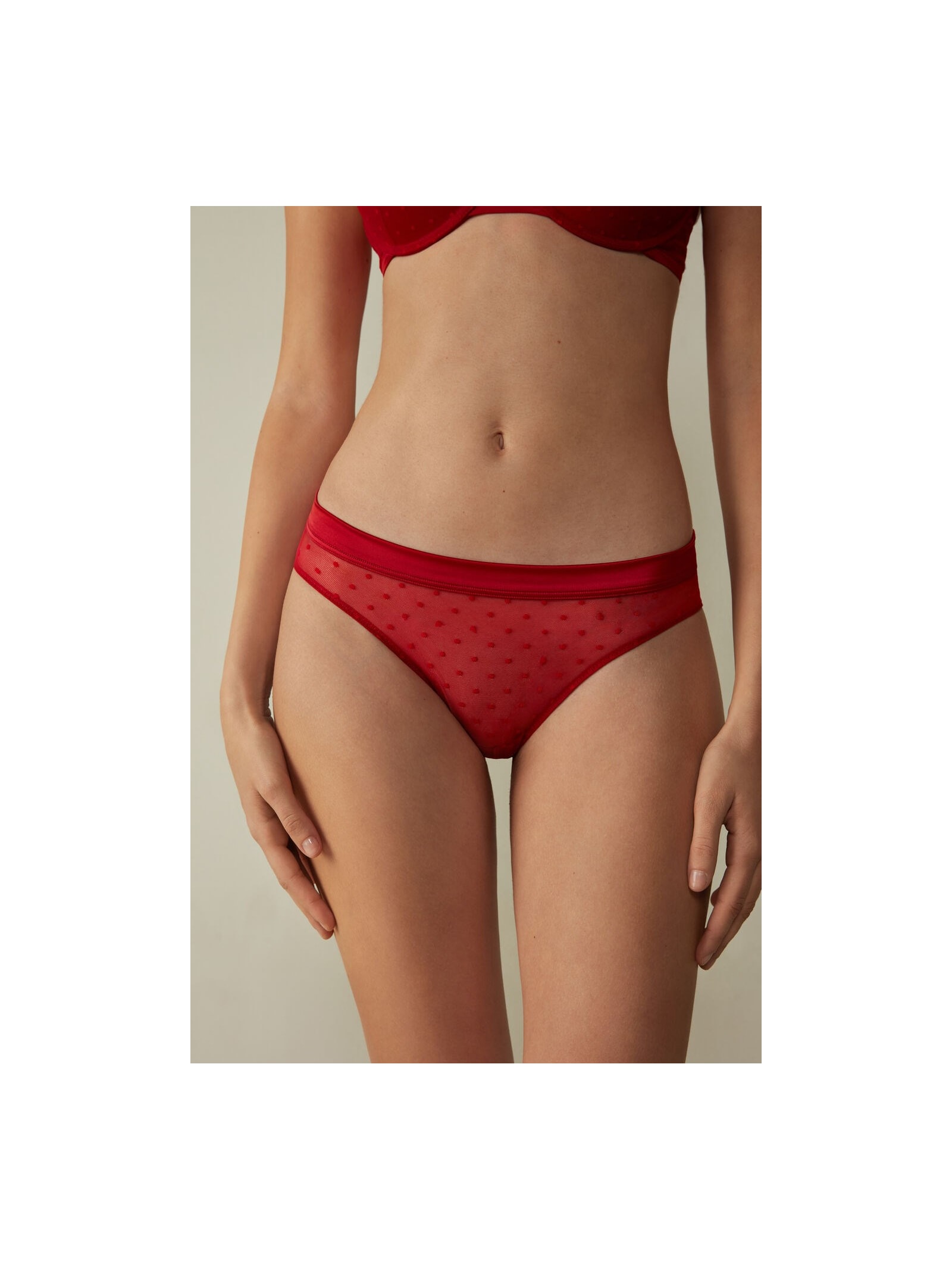 Calcinha Slip Sexy Dot Com Vermelho Oqvestir
