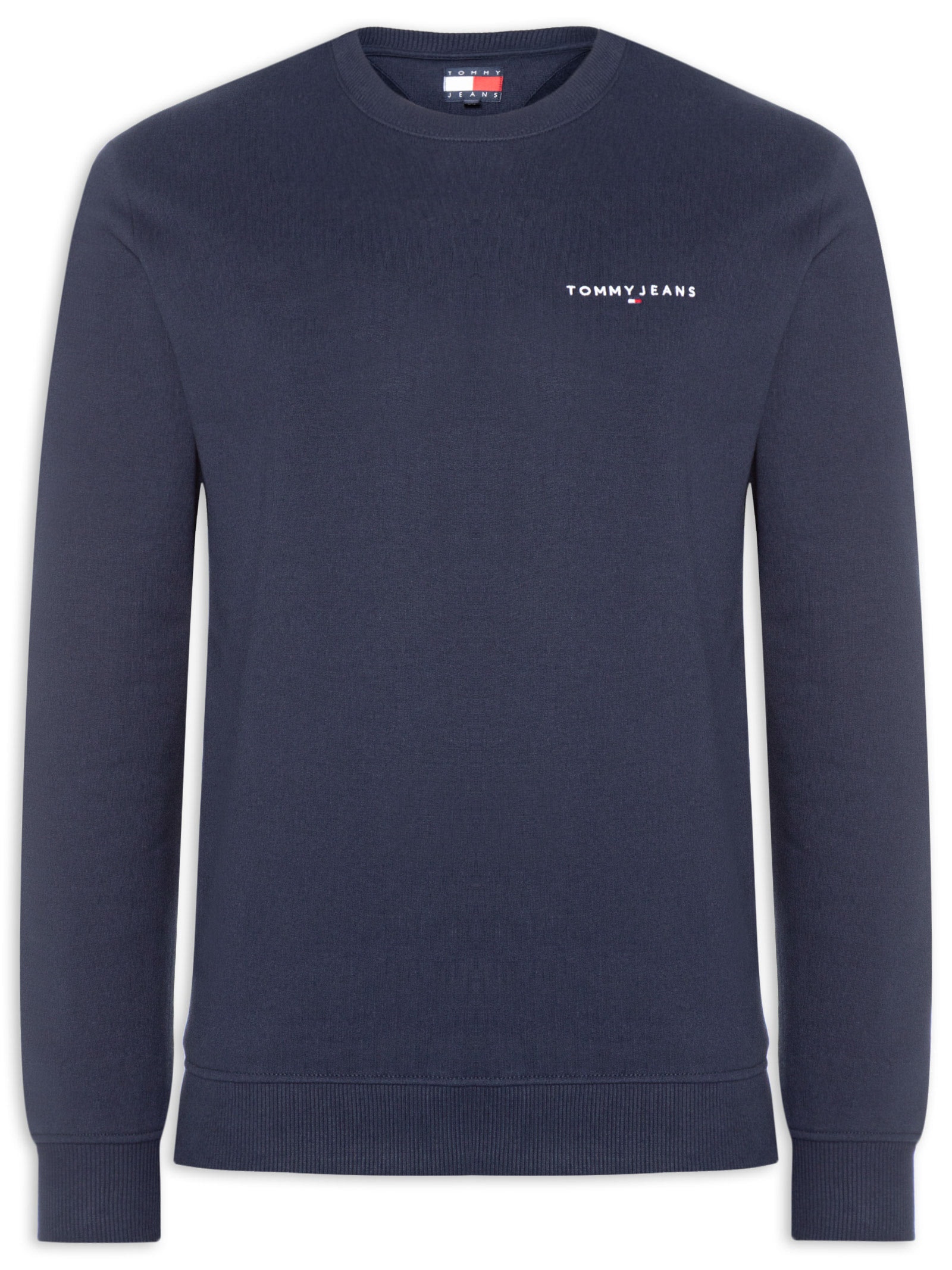 Moletom Masculino Básico Regular Fit Logo TJ Linear – Azul – Tommy Jeans